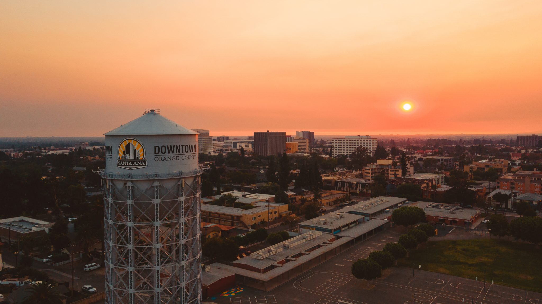 Water Tower Sunset - City of Santa Ana