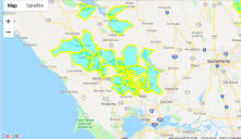 Current Potential PSPS Outage Map - City of Sonoma