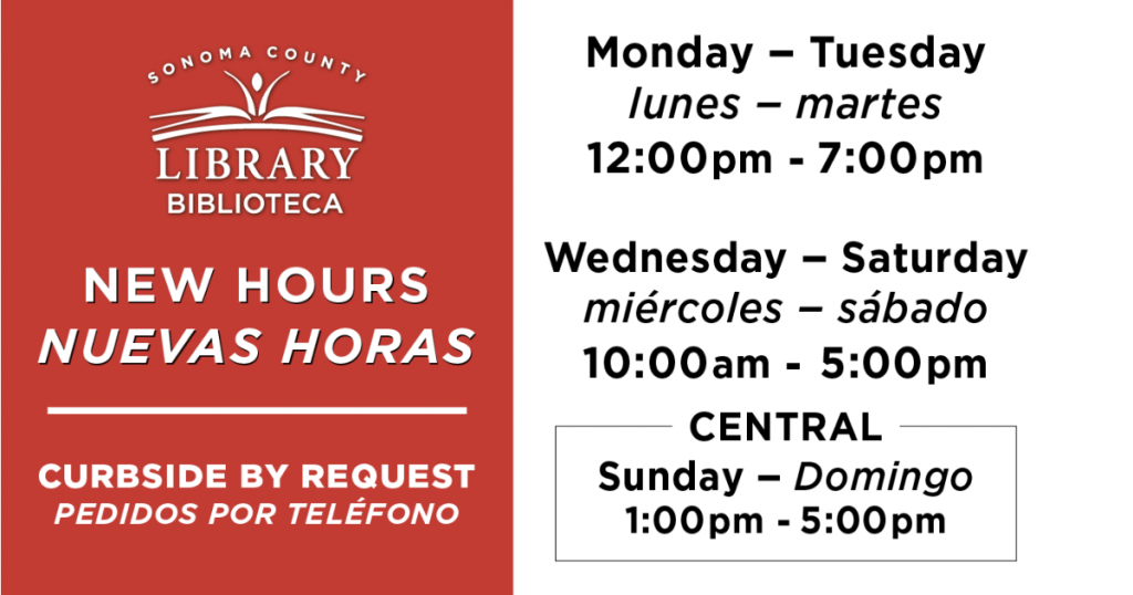 Sonoma Valley Regional Library Expands Hours - City of Sonoma