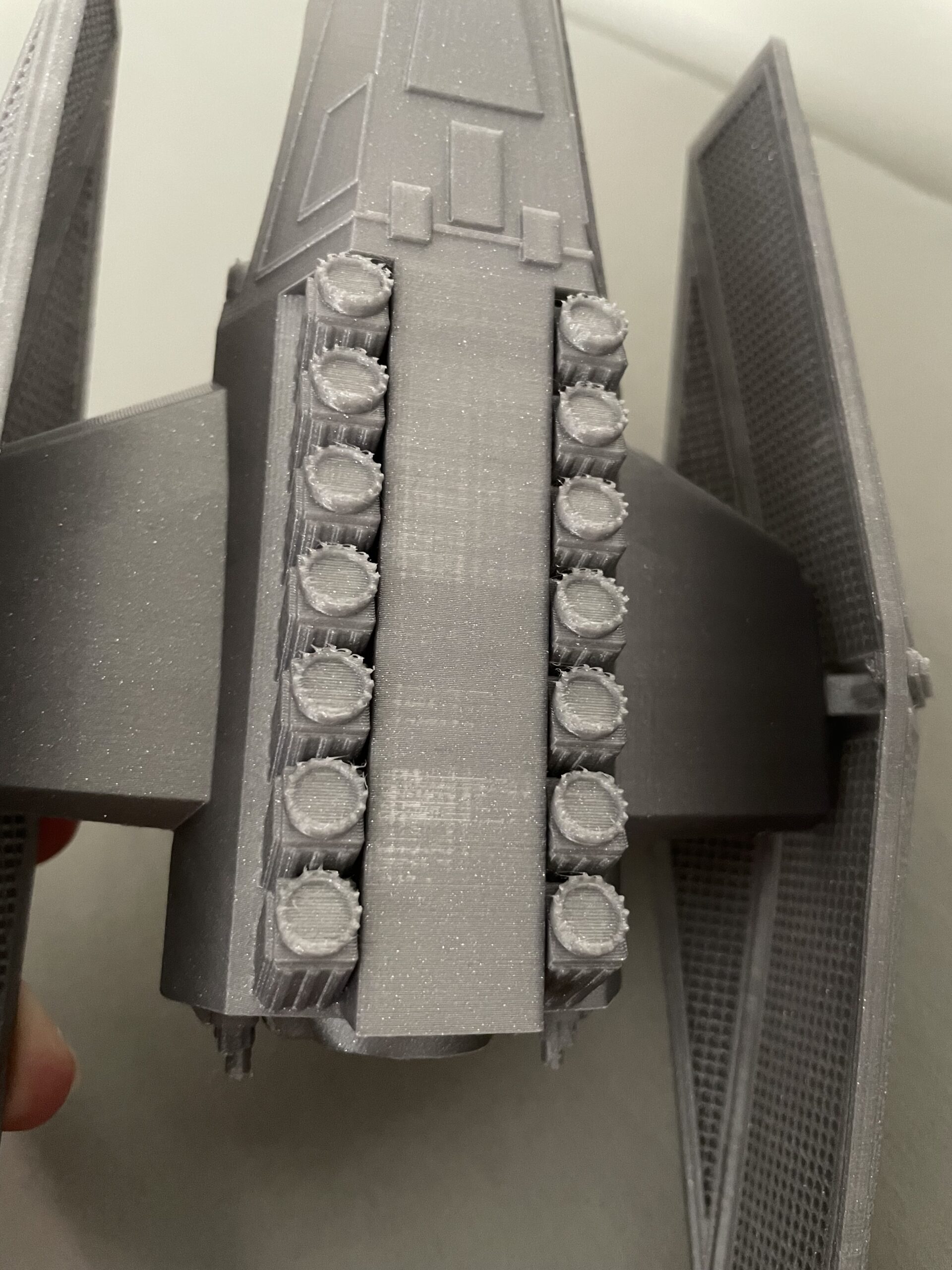 Glossy horizontal lines when printing with prusa galaxy silver pla ... Glossy horizontal lines when printing with prusa galaxy silver pla ...