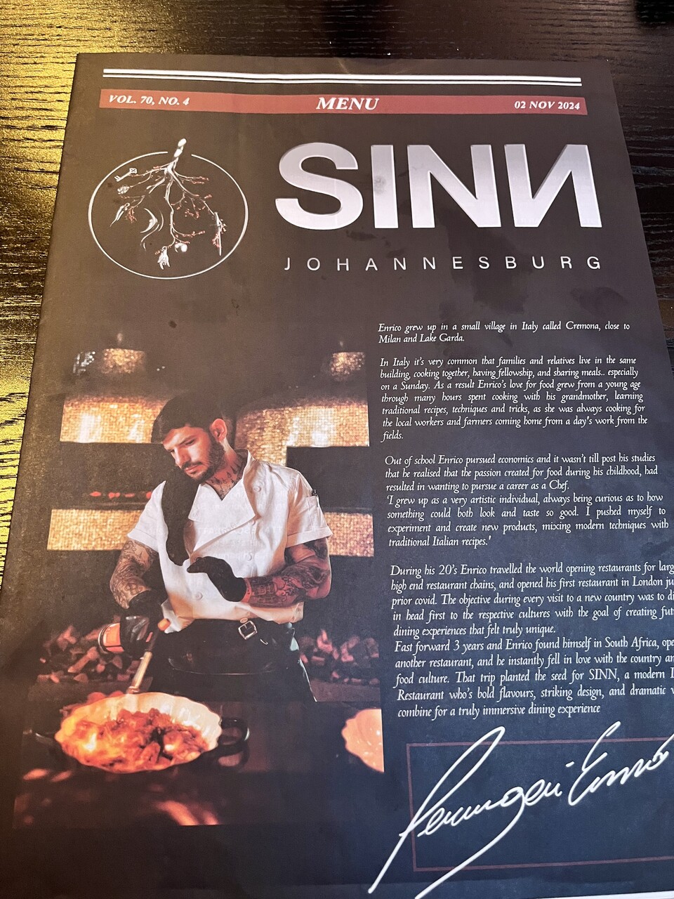 SINN - Johannesburg | Restaurant Week