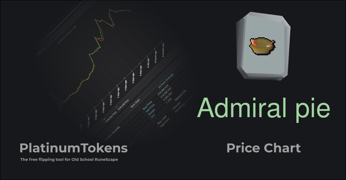 Admiral pie - Platinum Tokens