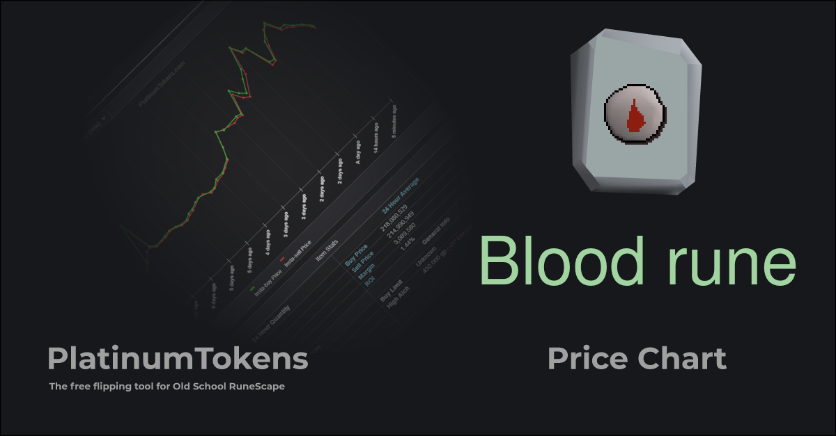 Blood rune - Platinum Tokens