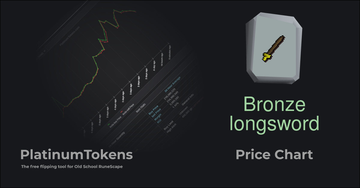 Bronze longsword - Platinum Tokens