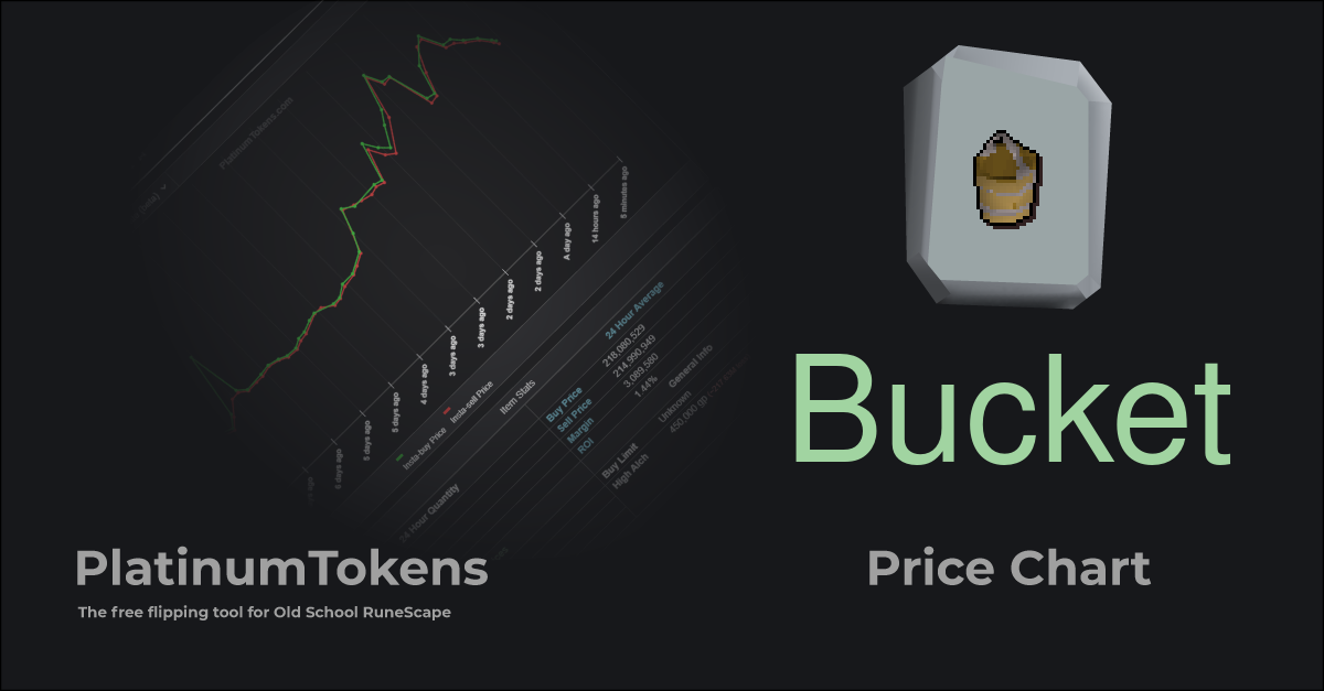 Bucket - Platinum Tokens