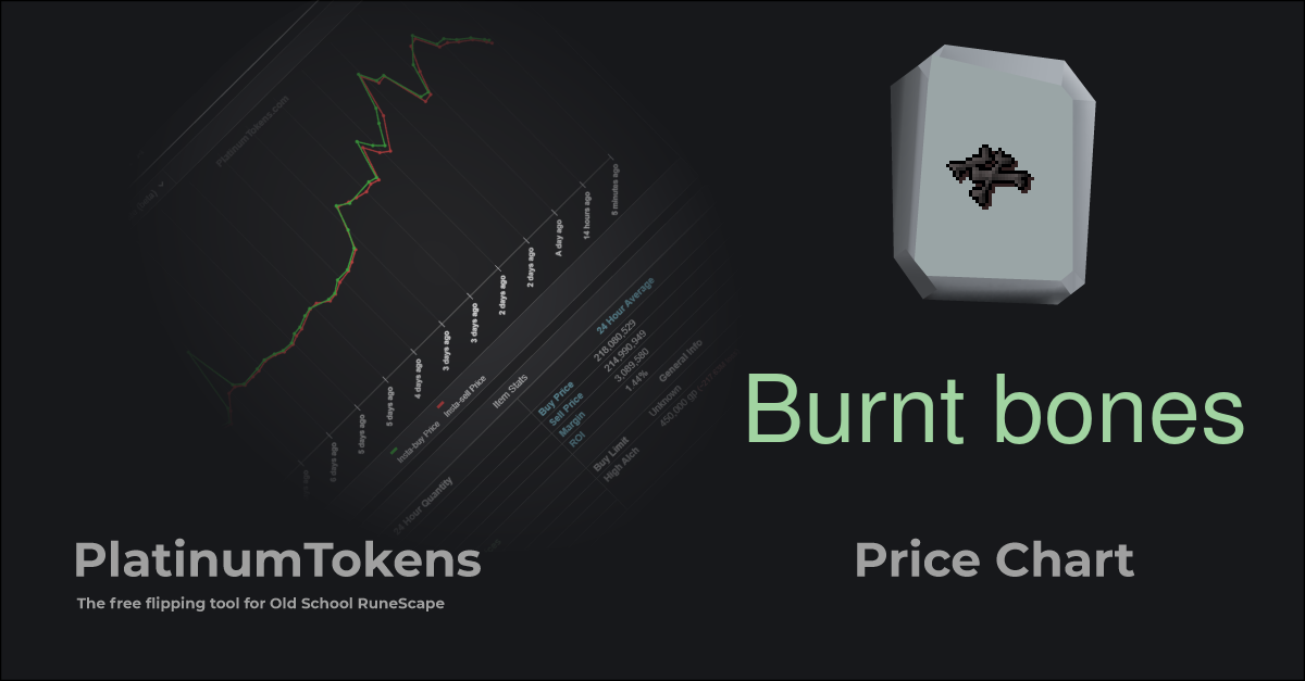Burnt bones - Platinum Tokens