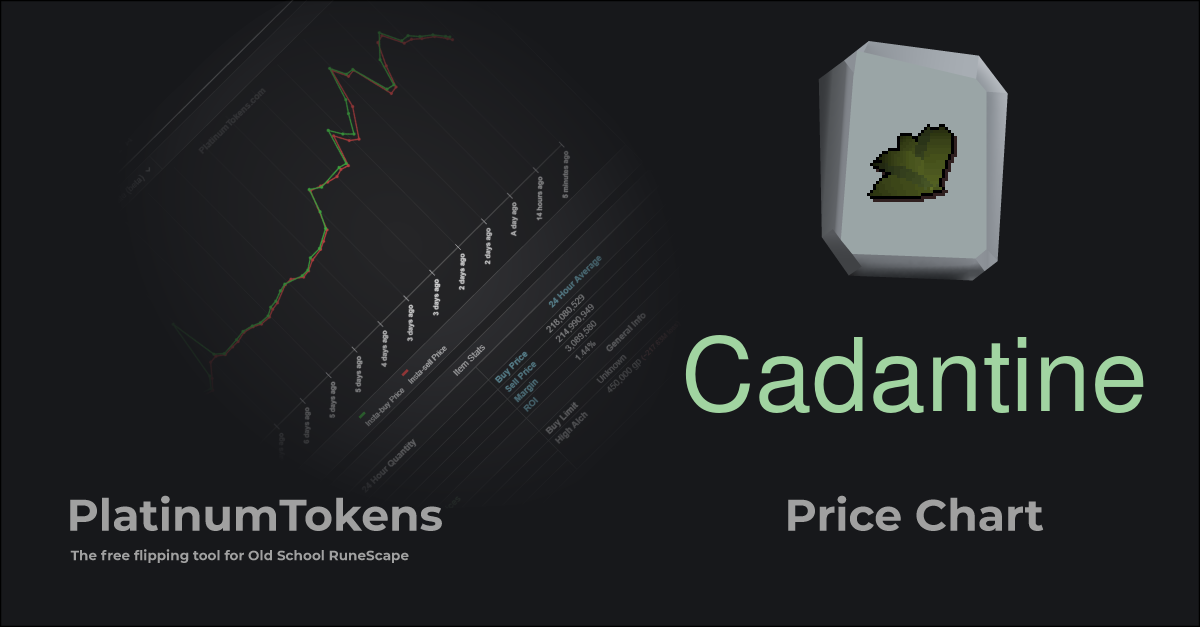 Cadantine - Platinum Tokens