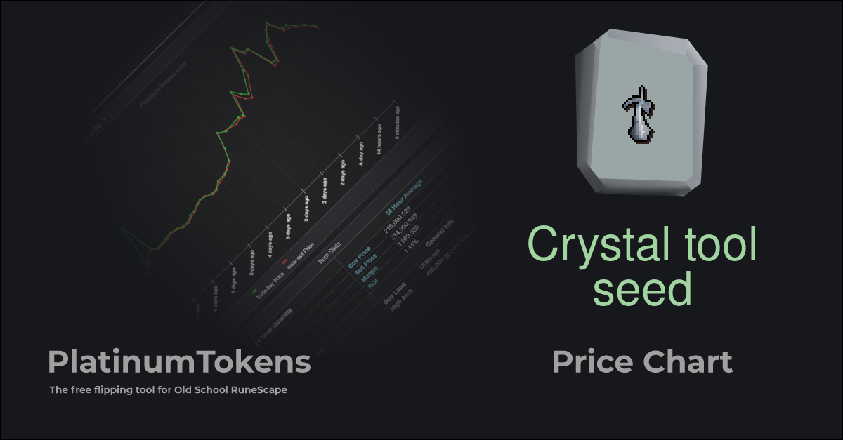 Crystal tool seed - Platinum Tokens
