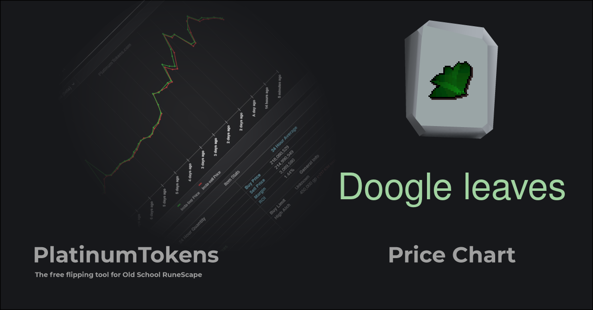 Doogle leaves - Platinum Tokens