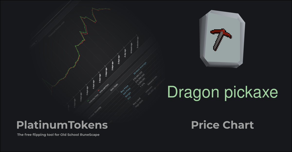 Dragon pickaxe - Platinum Tokens