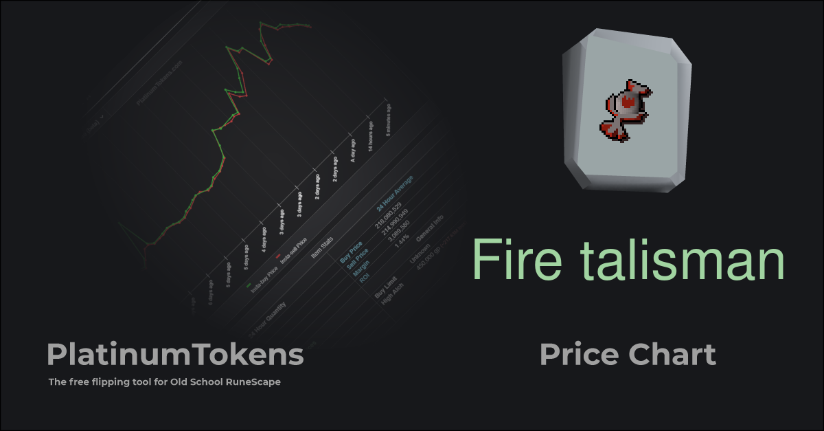 Fire talisman - Platinum Tokens
