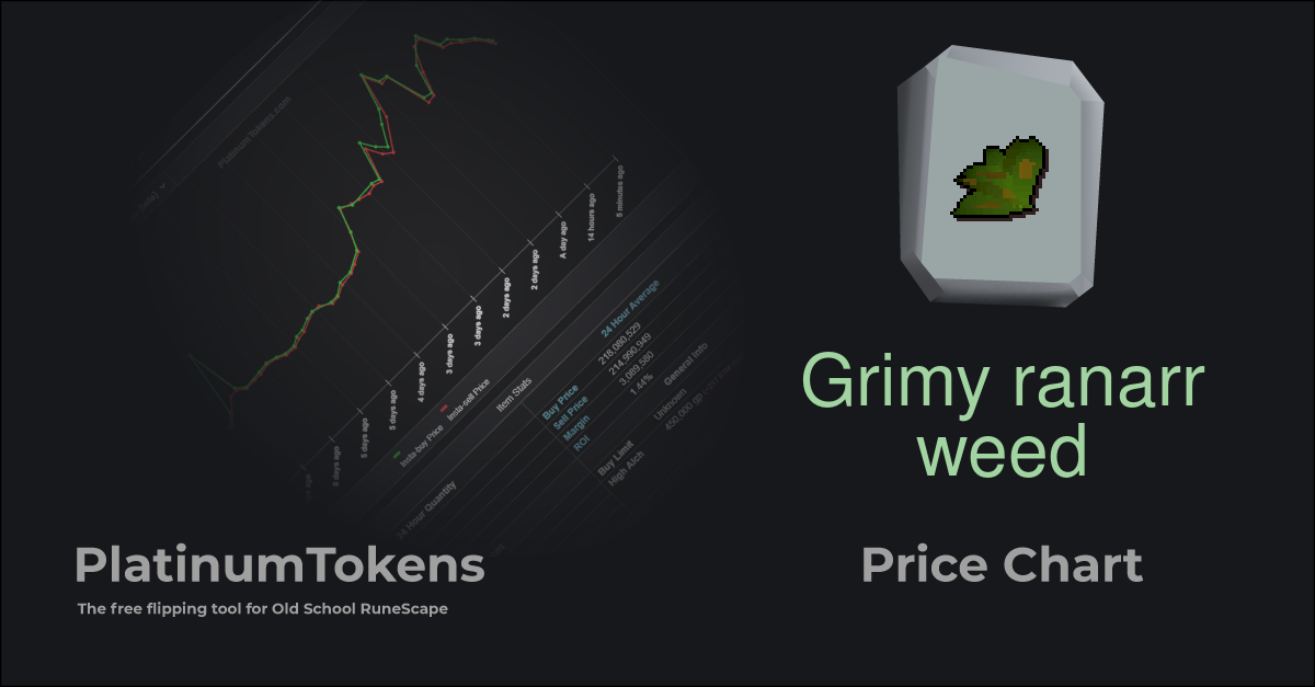 Grimy ranarr weed - Platinum Tokens