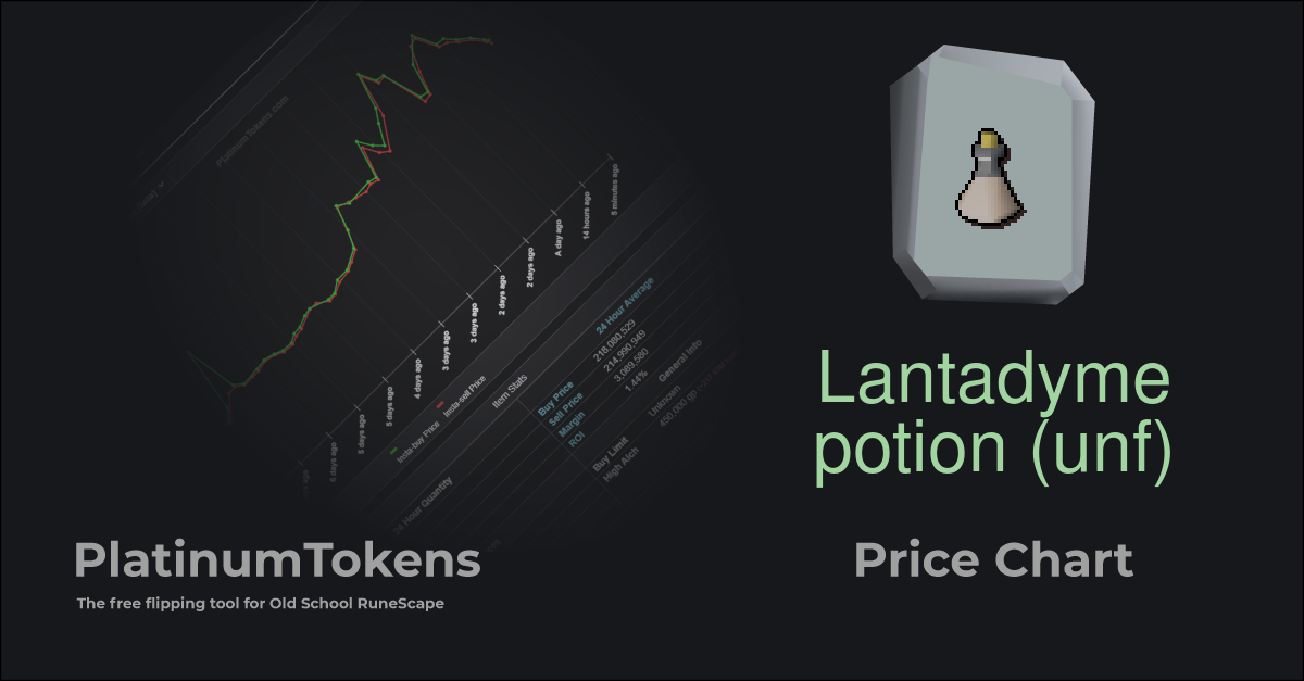 Lantadyme potion (unf) - Platinum Tokens