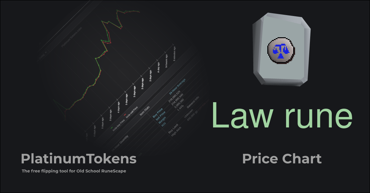 Law rune - Platinum Tokens