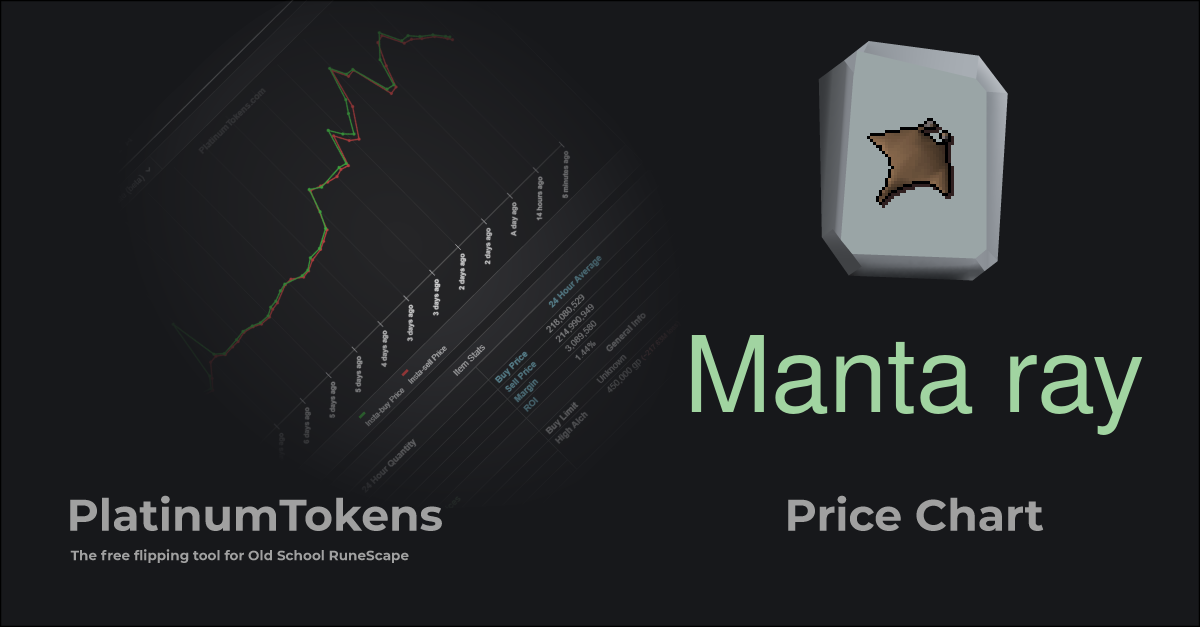 Manta ray - Platinum Tokens