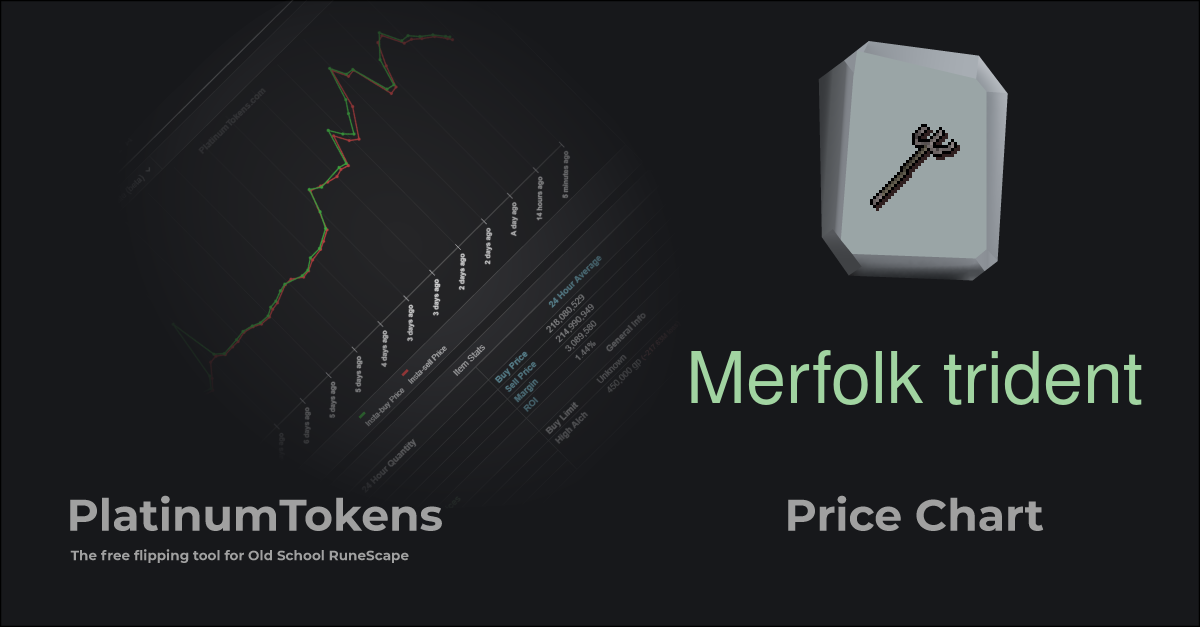 Merfolk trident - Platinum Tokens