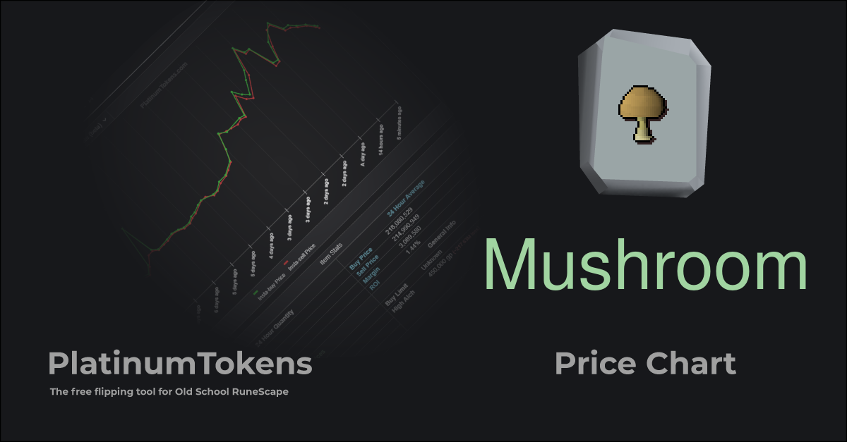 Mushroom - Platinum Tokens