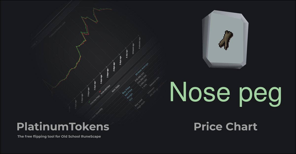 Nose peg - Platinum Tokens
