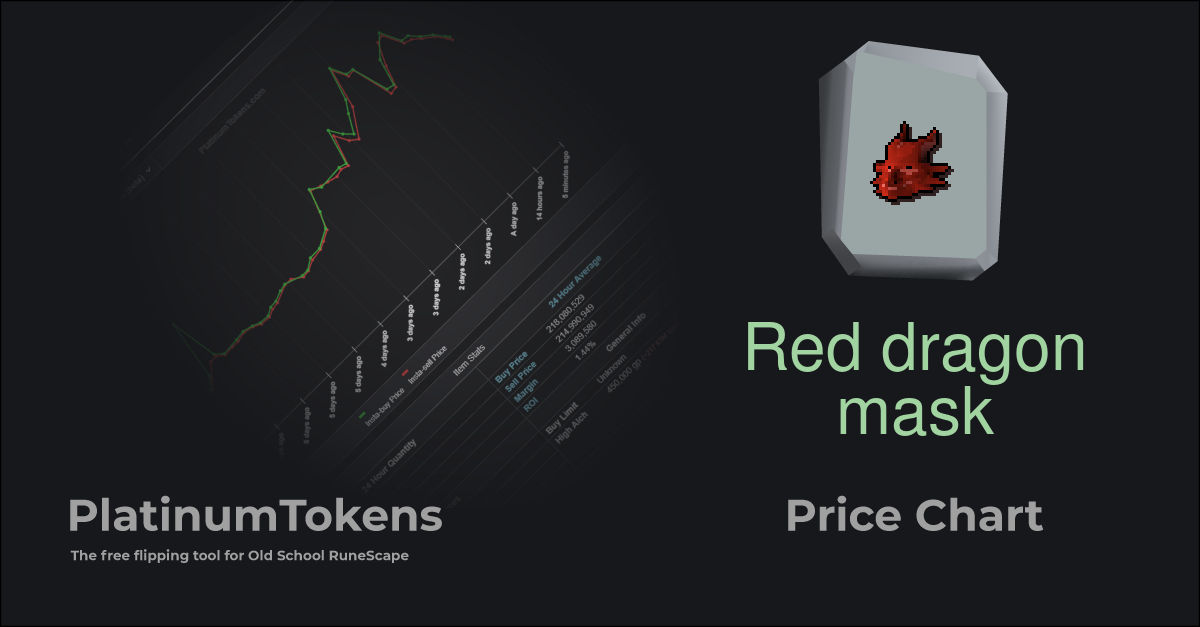 Red dragon mask - Platinum Tokens