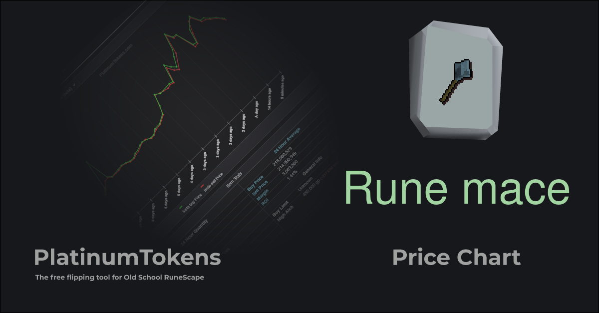 Rune mace - Platinum Tokens