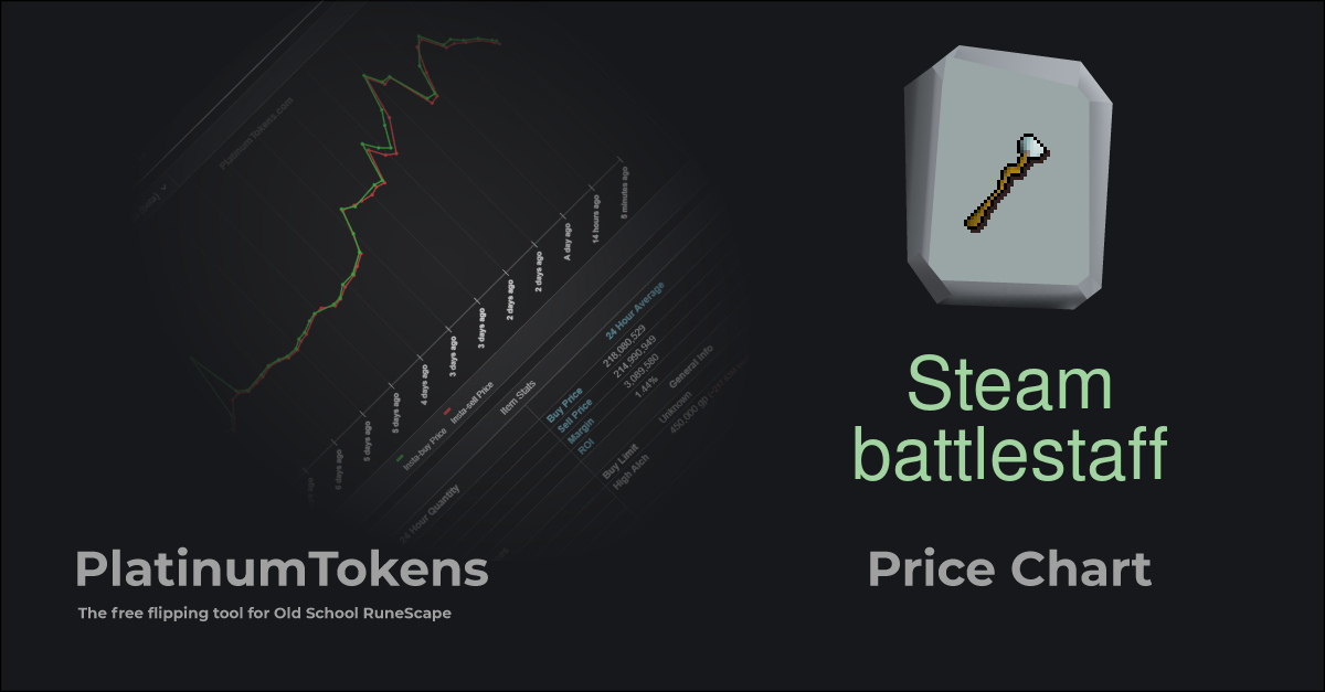 Steam battlestaff - Platinum Tokens