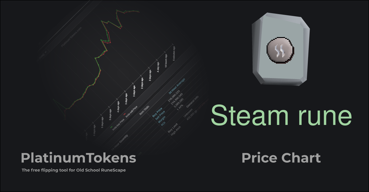 Steam rune - Platinum Tokens