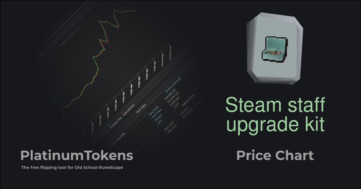 Steam staff upgrade kit - Platinum Tokens