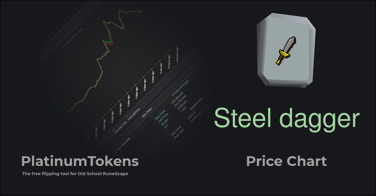 Steel dagger - Platinum Tokens