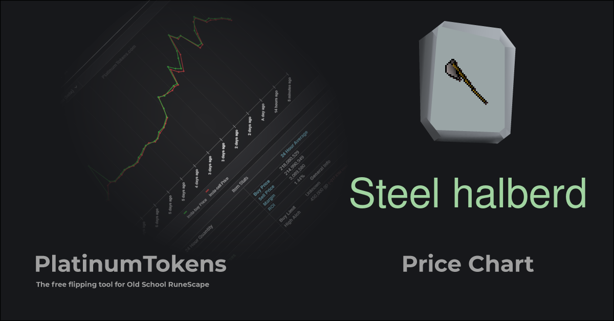 Steel halberd - Platinum Tokens