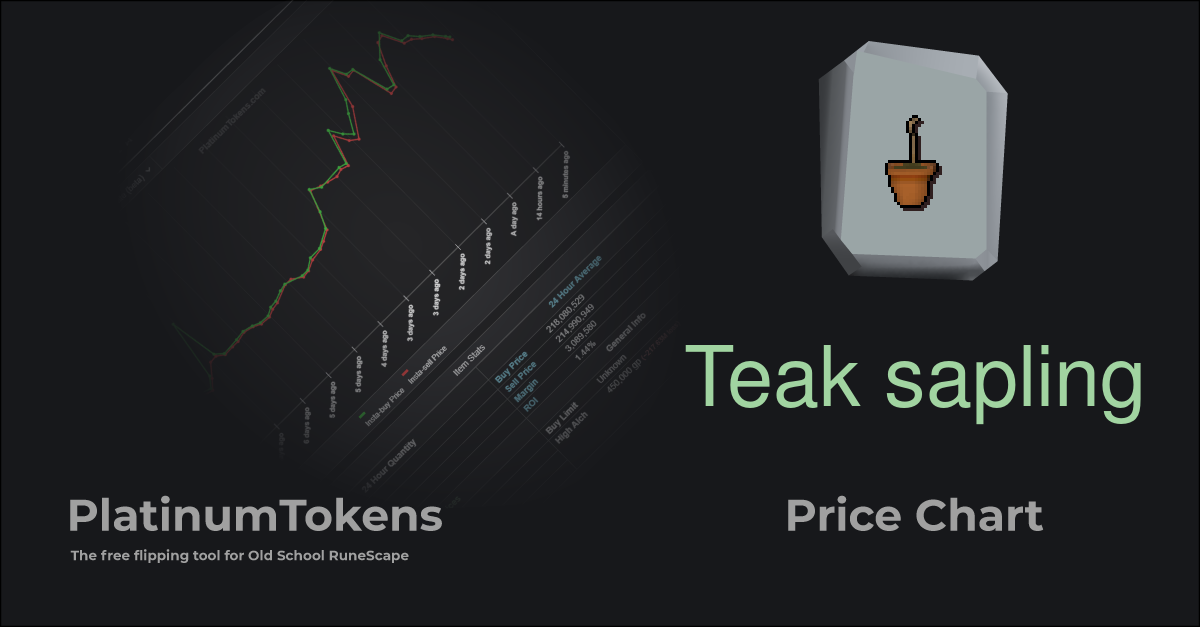 Teak sapling - Platinum Tokens