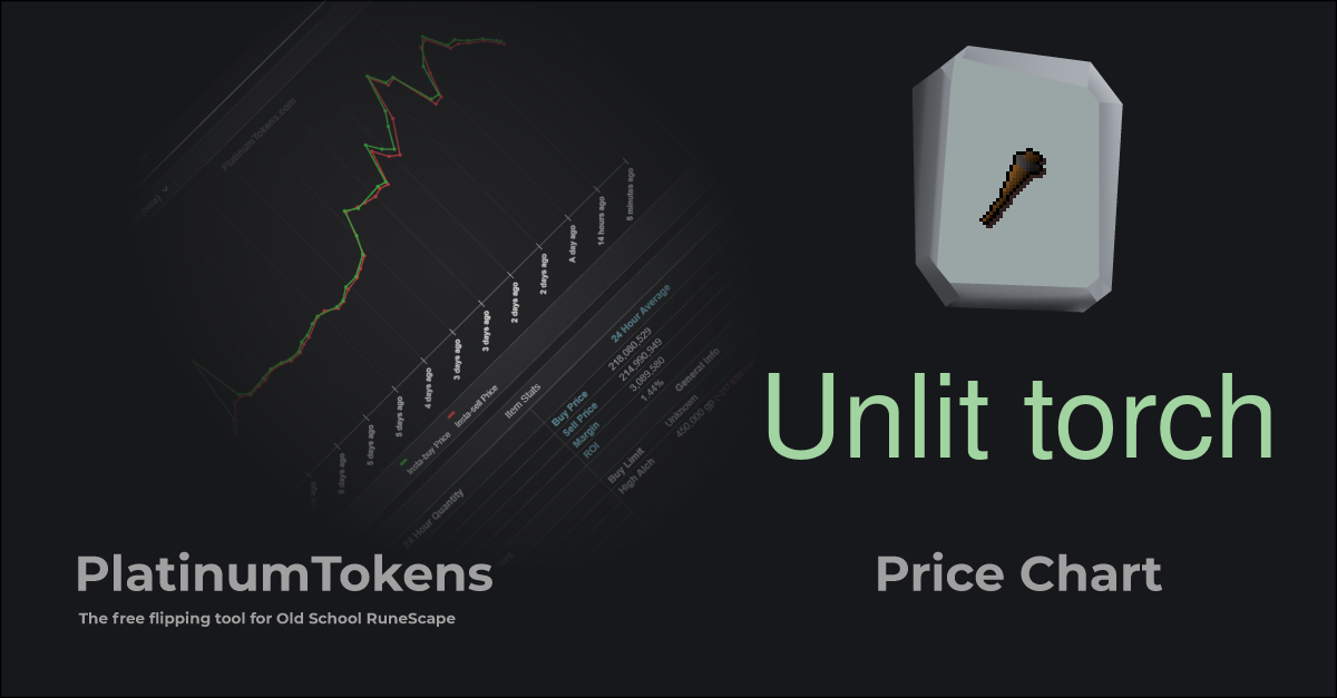 Unlit torch - Platinum Tokens