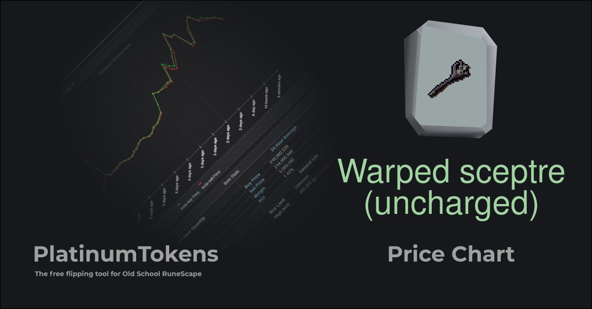 Warped sceptre (uncharged) - Platinum Tokens