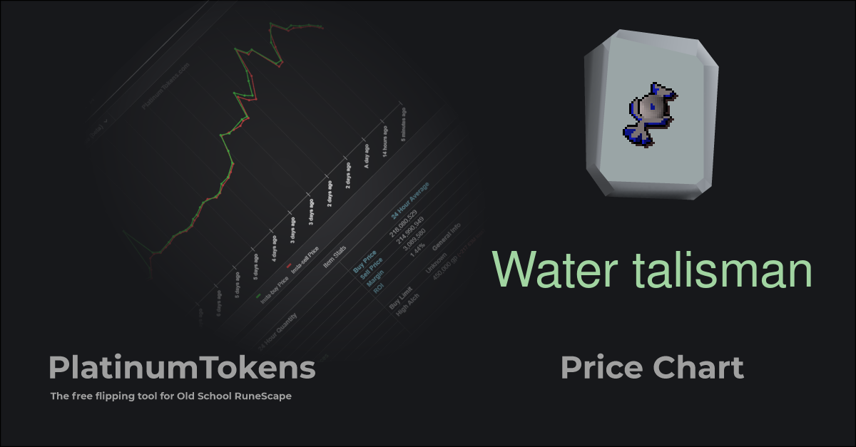Water talisman - Platinum Tokens