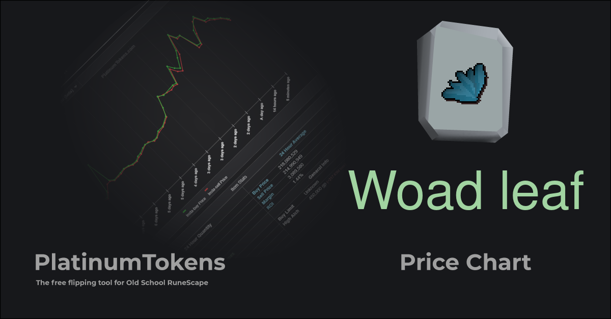 Woad leaf - Platinum Tokens