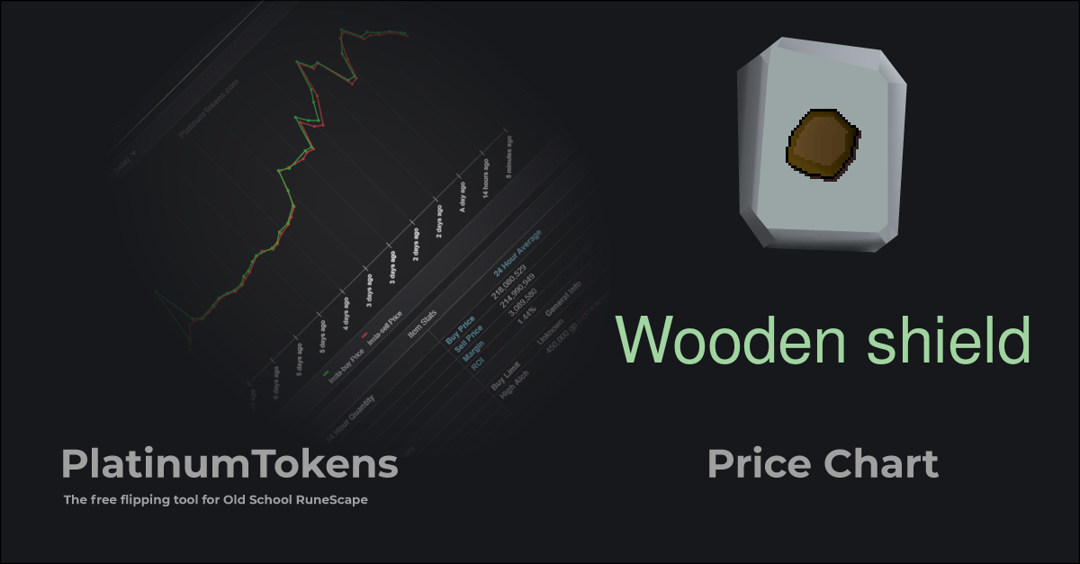 Wooden shield - Platinum Tokens
