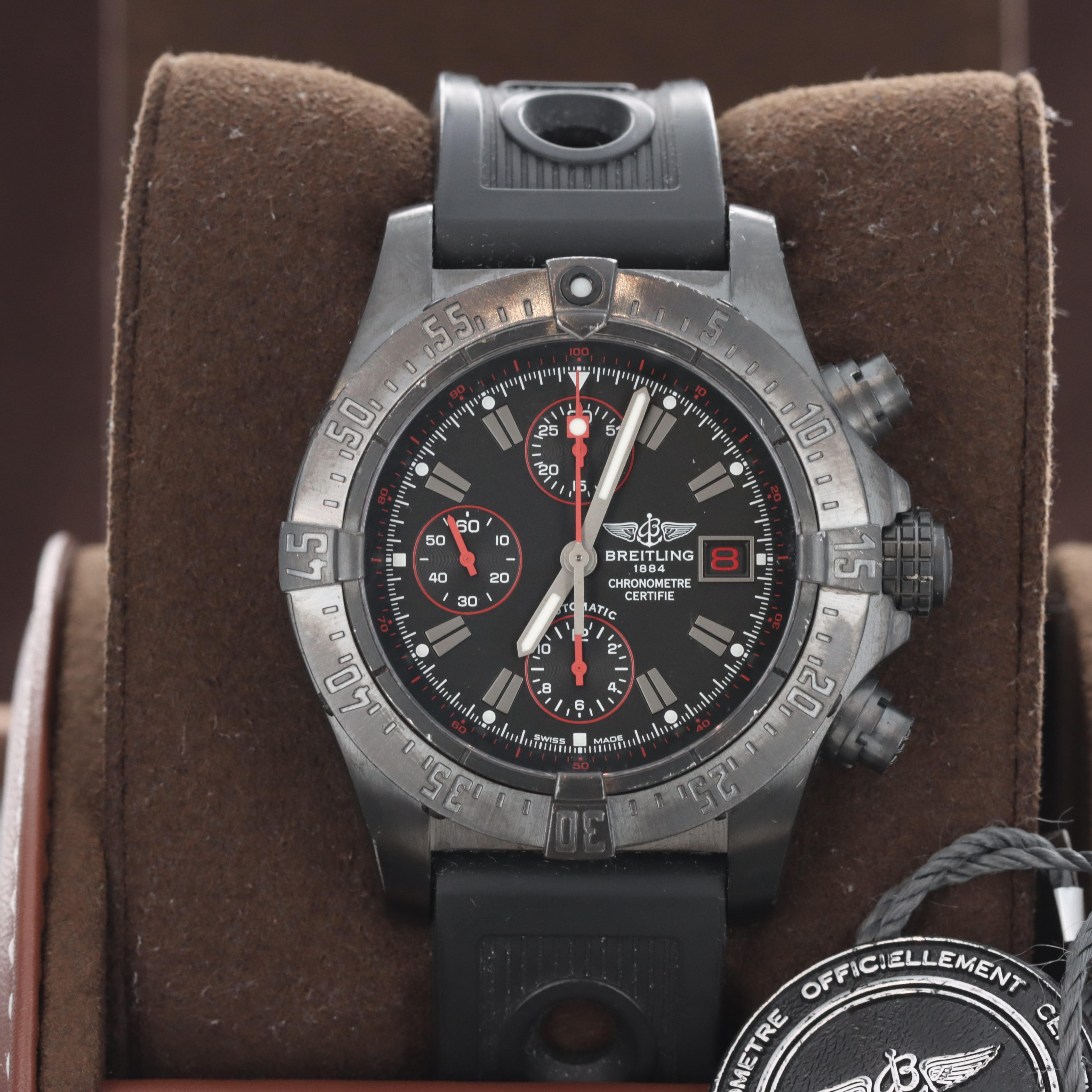 Breitling Avenger Blacksteel Steel / Black / Strap - Limited Breitling Avenger Blacksteel Steel / Black / Strap - Limited