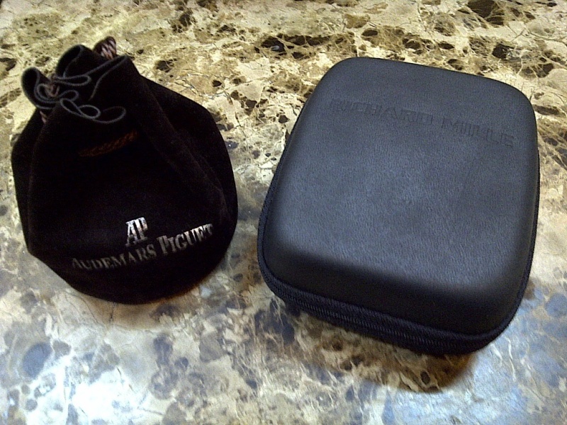 Audemars Piguet - Here are two single watch travel box/pouch carrying ...