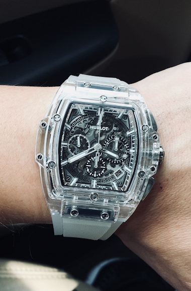 Audemars Piguet - If I may...here's a photo of my Hublot sapphire with ...
