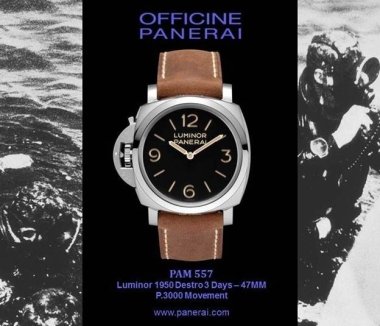 Basel/SIHH 2015 - SIHH 2014: Panerai PAM557 Destro 47mm