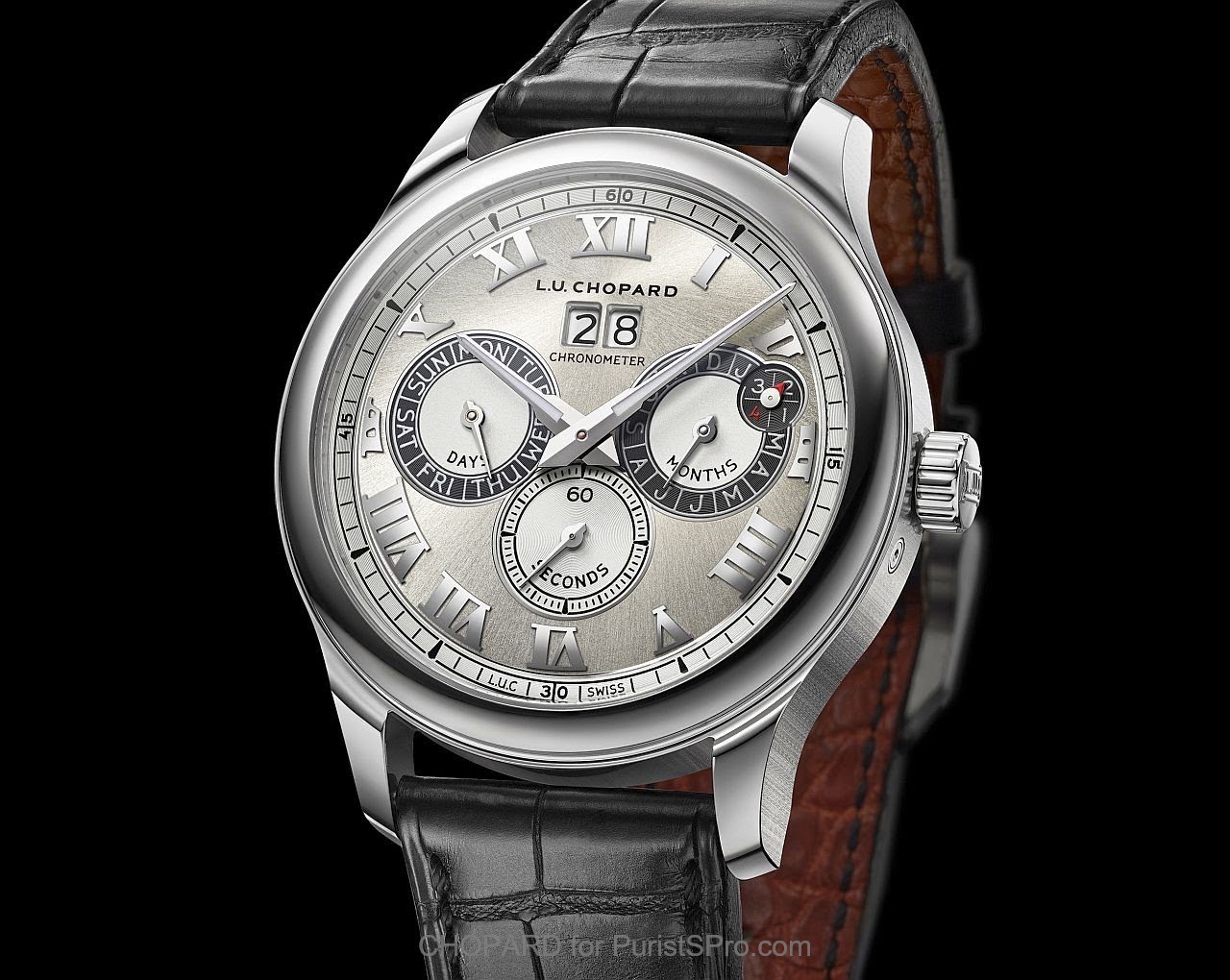 Chopard - L.U.C Perpetual calendar watch in steel