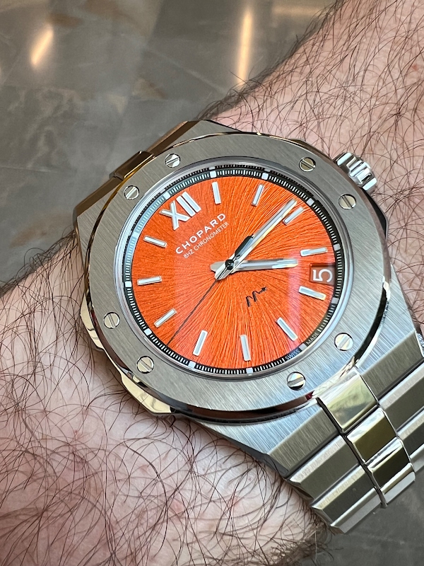 Chopard - Alpine Eagle Art in Time Titanium 8hz orange 🍊 vibes