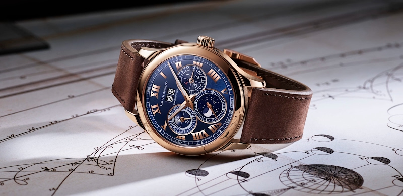 Chopard - Chopard L.U.C Lunar One Rose Gold Blue dial.