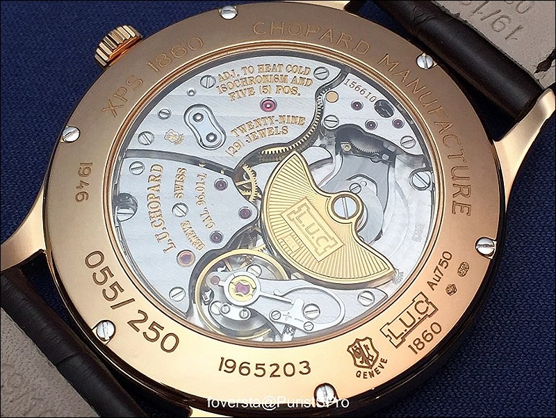 Chopard - So here comes the movement of the gold version, the 96.01-L