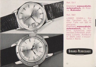Girard Perregaux - The GP Deep Diver quest for information continues ...