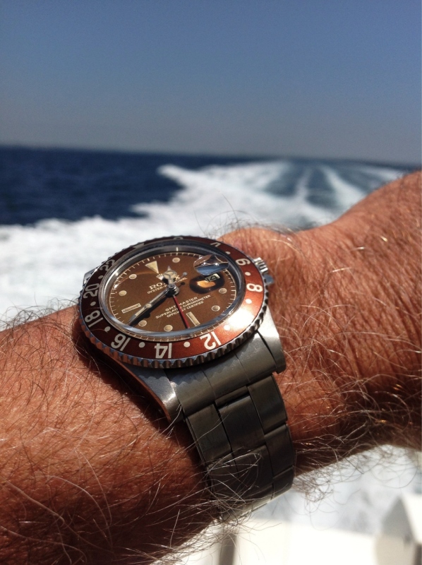 Rolex - True color change dial. Rolex 1675 gilt