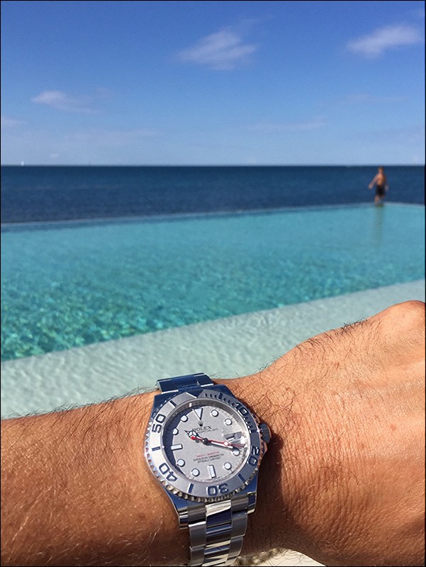 Rolex - Enjoying Croatia with a Yacht Master plat. Dial...just perfect ...