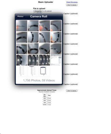 Help Desk - iPad 3 basic uploader instructions