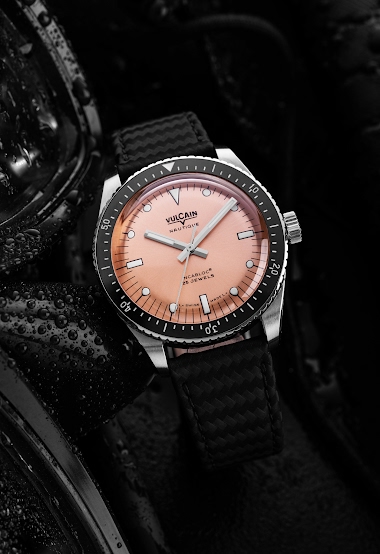 Horological Meandering - Newsflash: Vulcain Skindiver Nautique Salmon Dial.