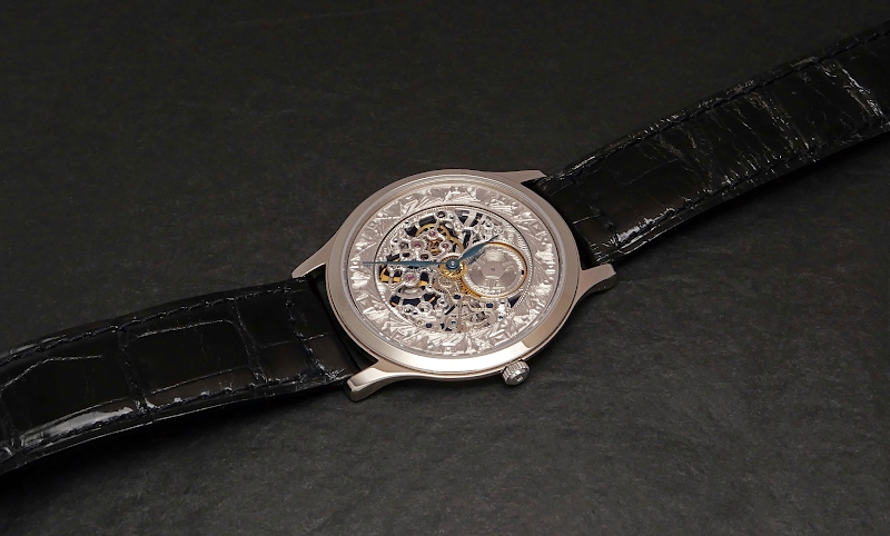 JLC - Jaeger Lecoultre Master Ultra Thin 34 White Gold Skeleton.