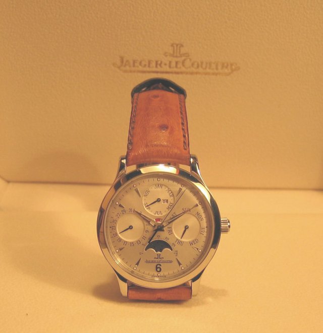 JLC - JLC Master Perpetual SS, with Custom Made Strap